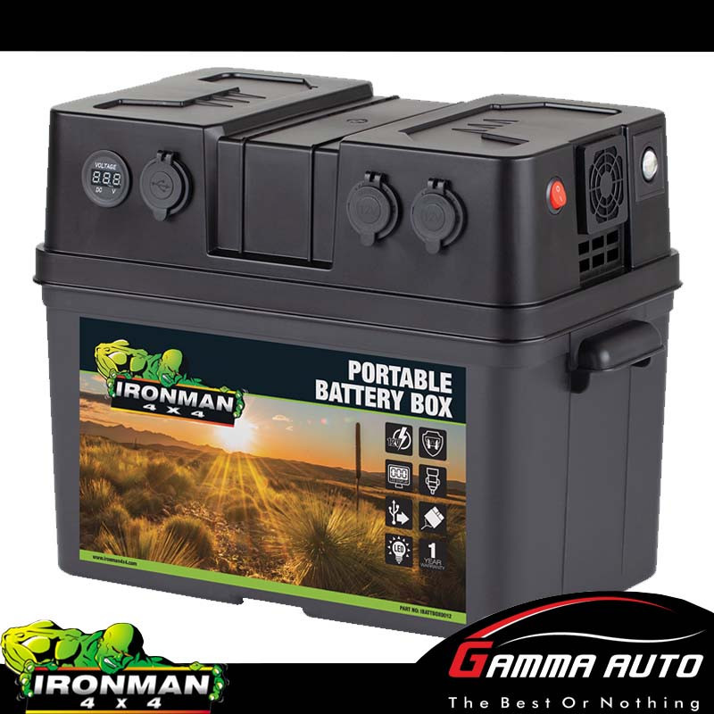 Portable Battery Box with DC Outlets : IBATTBOX0012