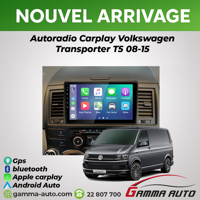 Poste Android Autoradio Carplay Volkswagen tc904 Transporter Multivan ...