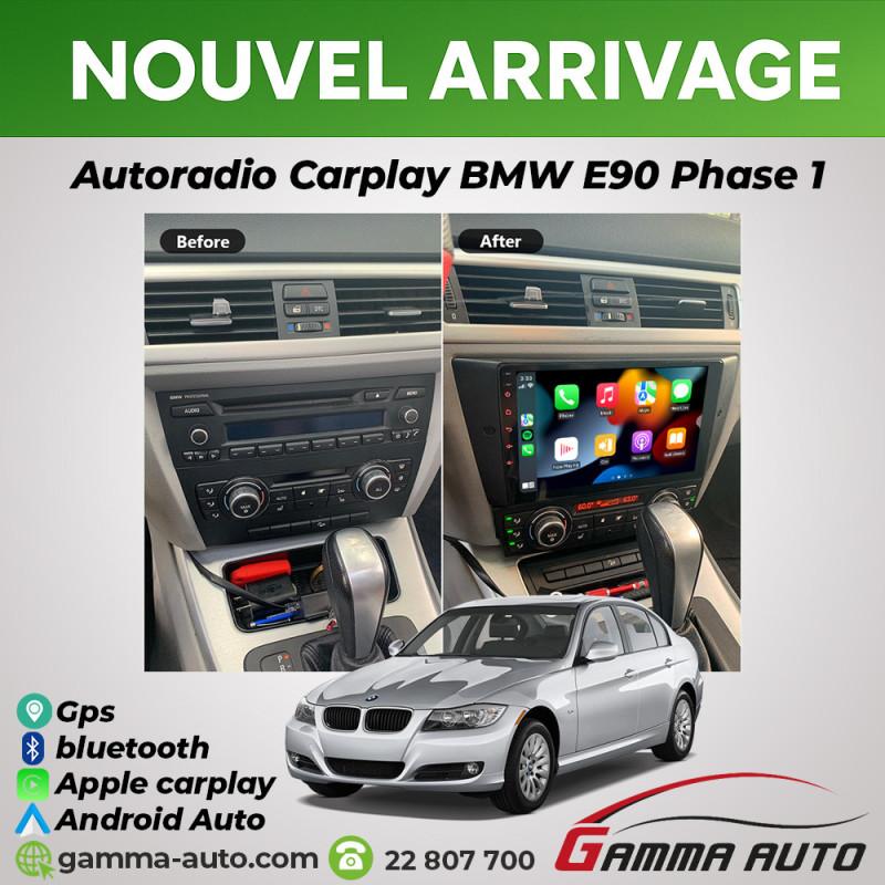 Poste Android Autoradio Carplay BMW E90